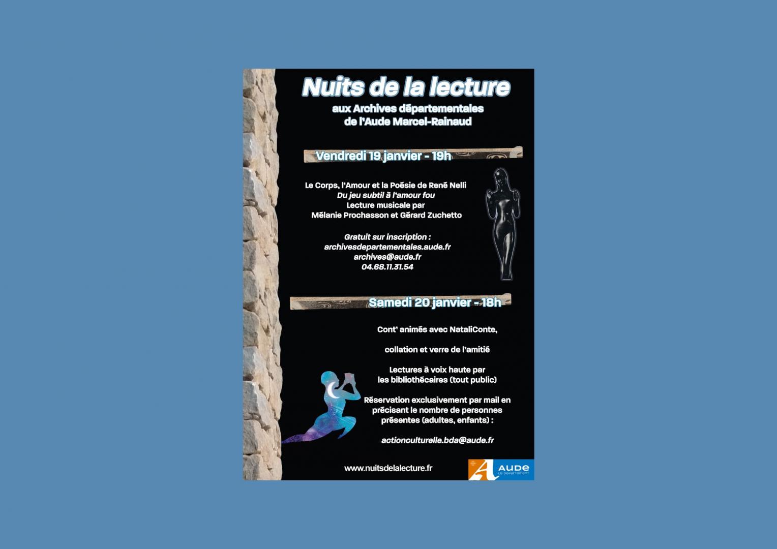 Nuit de la lecture 2024 Demandez le programme | Les Archives ...